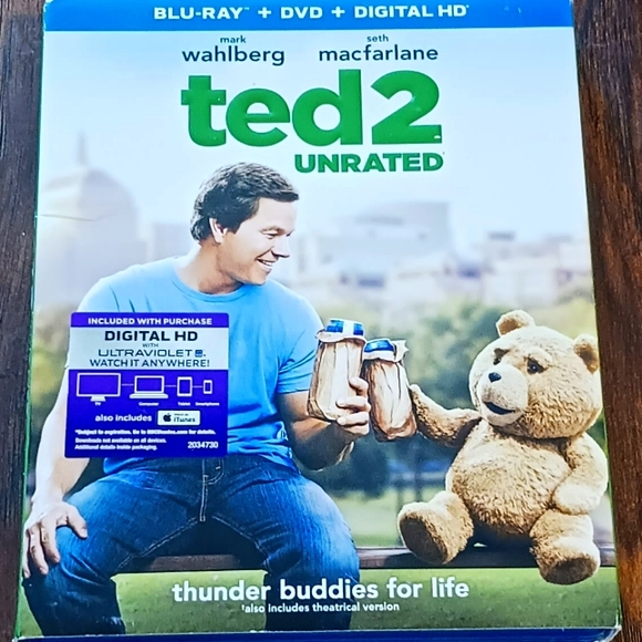 Universal | Media | Ted 2 Unrated On Bluray Dvd Mark Wahlberg | Poshmark